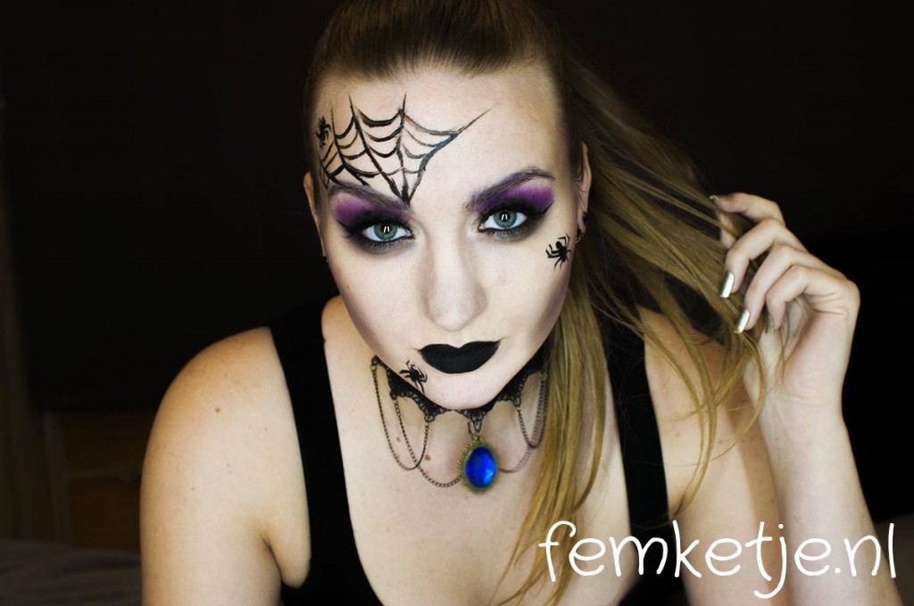 FOTD 25/10; Goth Spider Girl *Halloween Look*. – femketje.nl