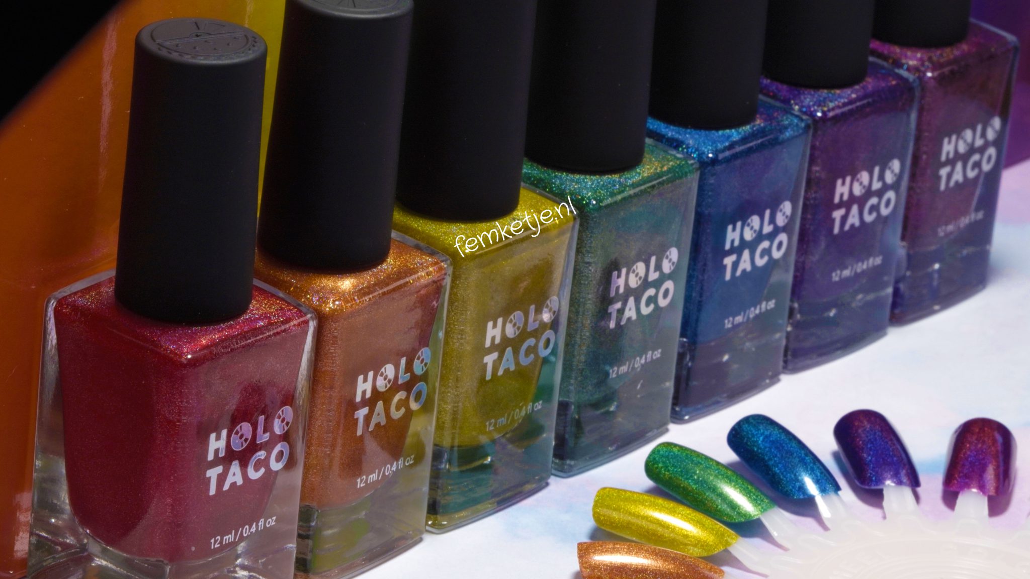 🌈Holo Taco Rainbow Collection. – femketje.nl