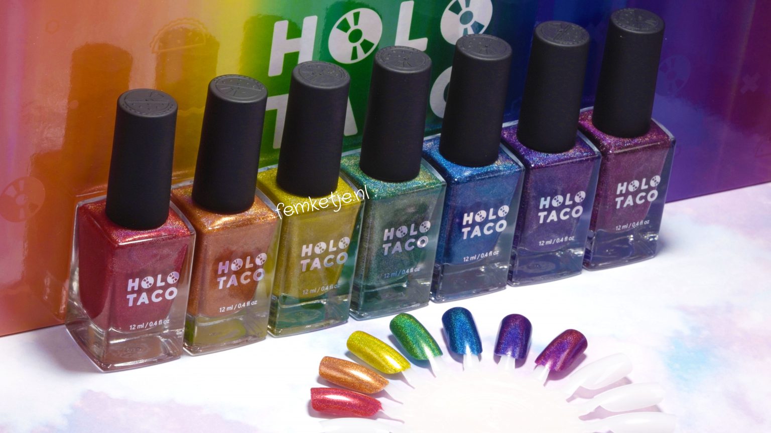 🌈Holo Taco Rainbow Collection. – femketje.nl